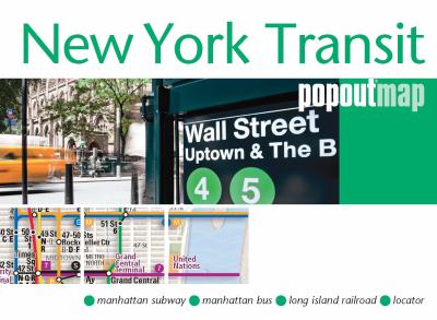 New York Transit Pop Out Map - pop-up transit map of Manhattan, New ...