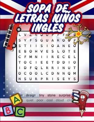 Sopa De Letras Ni?os Ingl?s: Libro De Sopa De Letras Para Ni?os Y Adultos | Rent 9798376859124