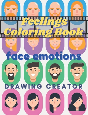 Feelings Coloring Book Face Emotions Drawing Creator: Design Facial ...